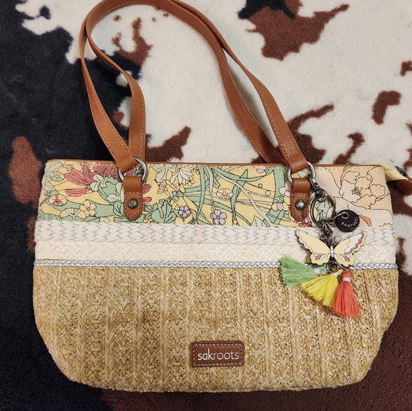 Sakroots | Bags | Sakroots Straw And Fabric Purse | Poshmark